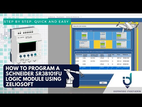 HOW TO PROGRAM SR3B101FU LOGIC MODULE ZELIOSOFT WITH USB LADDER