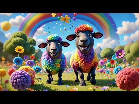 Baa, Baa, Rainbow Sheep π | Color Song for Kids πΆ | Fun Learning & Singing Time πβ¨ | Nursery Rhymes