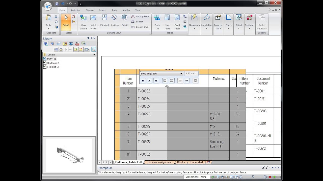 Solid Edge ST6 Automated Drawing Production