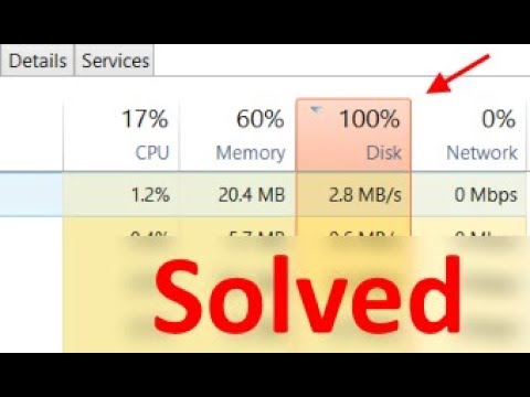 100% Disk Usage On Windows 10 Task manager Solution
