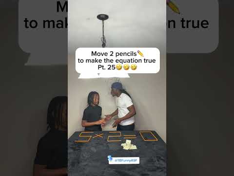 Move 2 pencils✏️ to make the equation true Pt. 25🤣🤣🤣#Comedy #Trivia #Math #FatherSon #TBFunnyASF