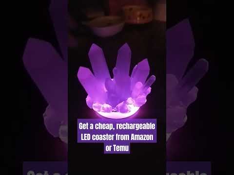 LED Light for Crystals #led #resin #crystals