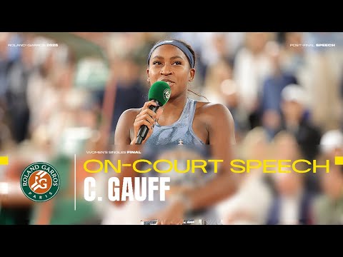 Coco Gauff post-final speech | Roland-Garros 2025