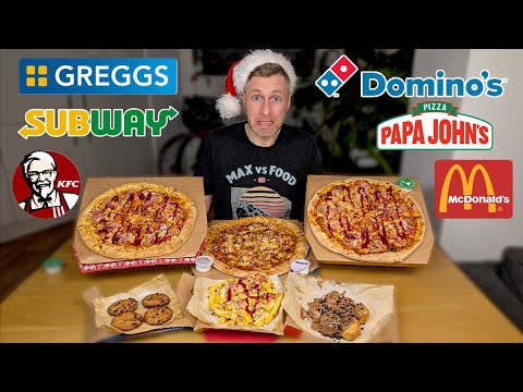 FULL DAY OF EATING CHRISTMAS FAST FOOD - CAN I EAT OVER 10,000 CALORIES!?