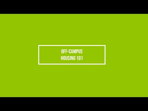 Off Campus Housing 101