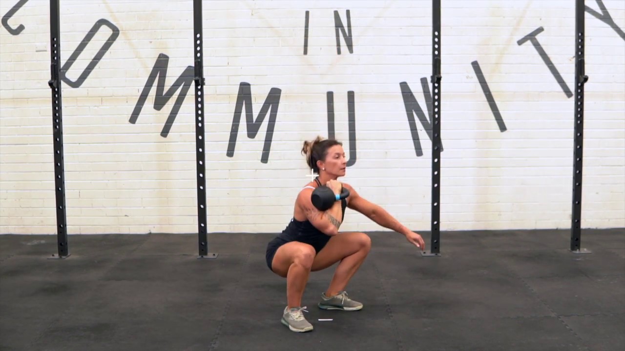 Single Arm Kettlebell Thruster - CrossFit Movement Library