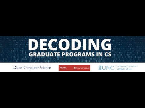 Decoding Graduate Programs in CS 2021 - Faculty Panel