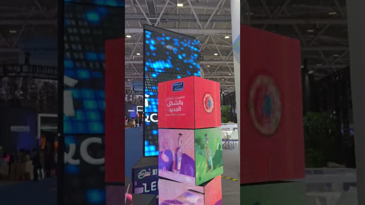 Led Cube Screen - 360° Immersive Display #ledscreen  #leddisplay  #ledcube  #shorts #shortvideo