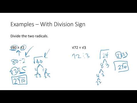 Dividing Square Roots
