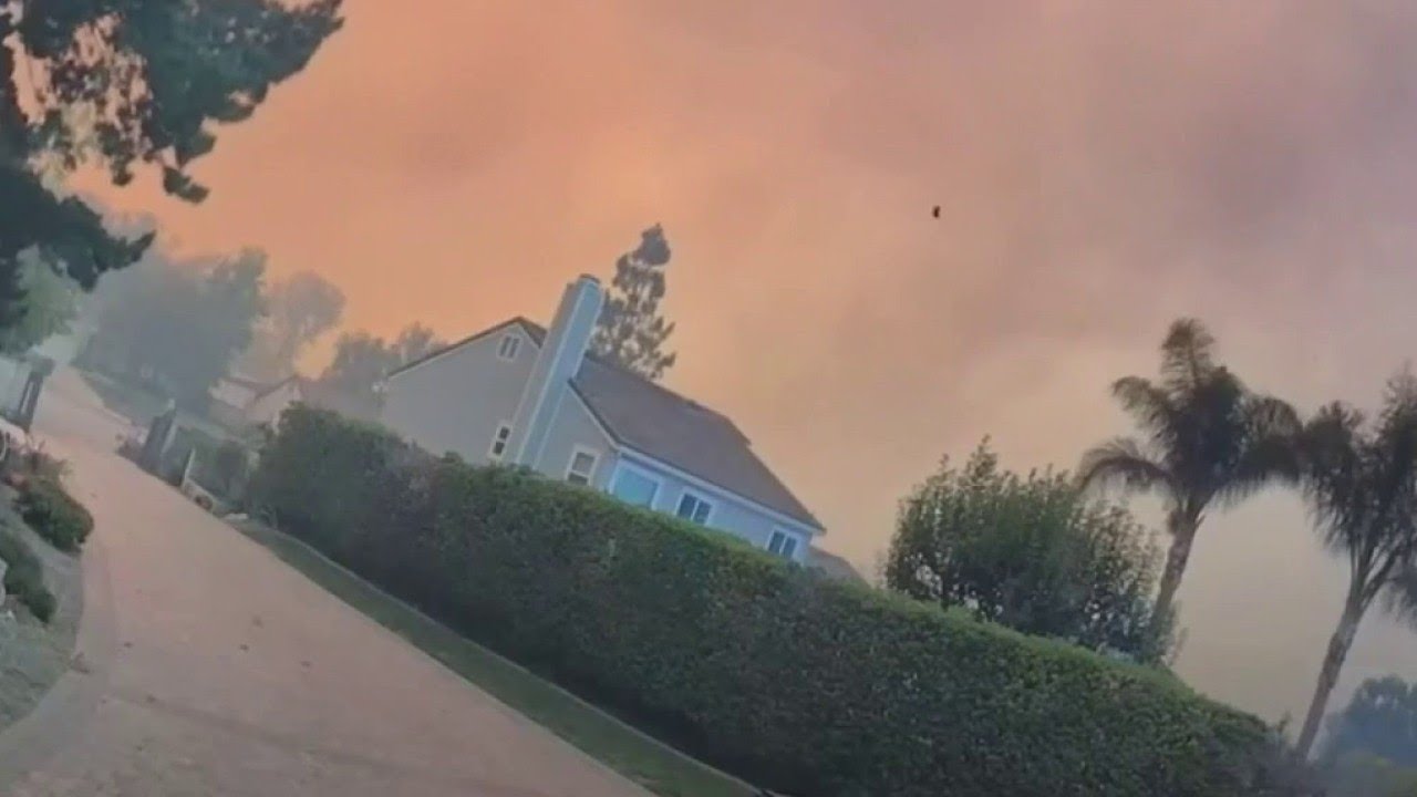 Doorbell camera shows spread of Sandy Fire | FOX 11 LA
