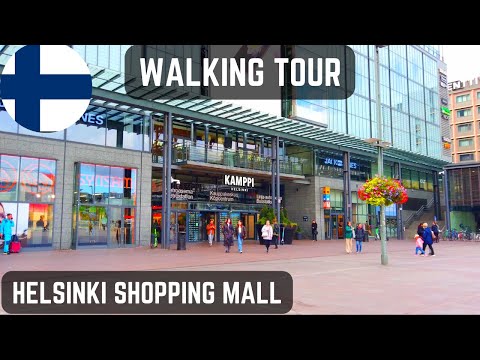 Walking in busiest Mall in Helsinki Finland | Kamppi 2022