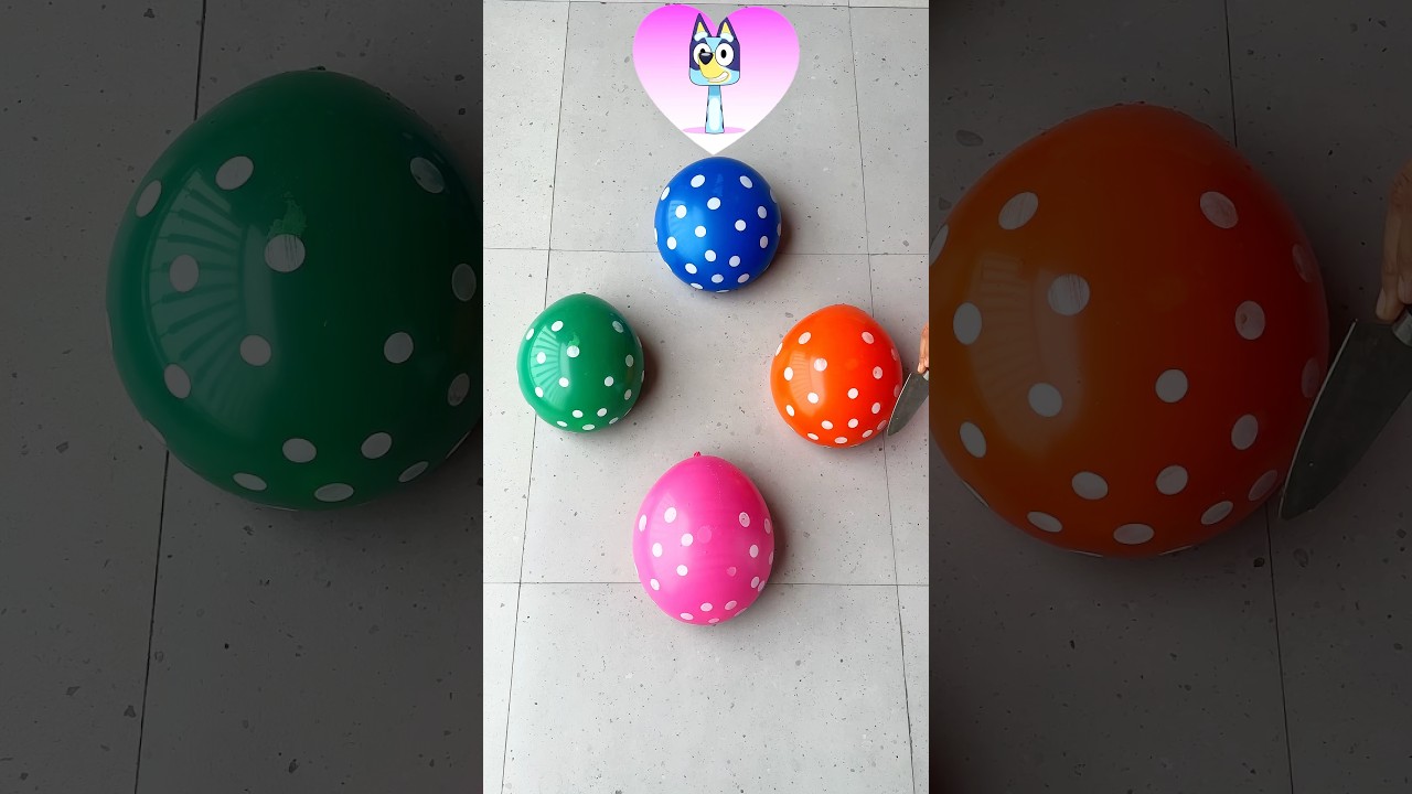 Colorful Polka Dot Balloon Popping 🎈 | Satisfying Burst Challenge