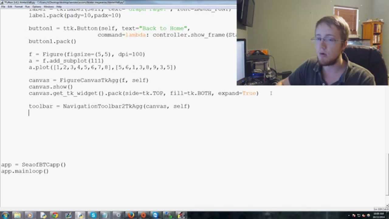 How to add a Matplotlib Graph to Tkinter Window in Python 3 - Tkinter tutorial Python 3.4 p. 6