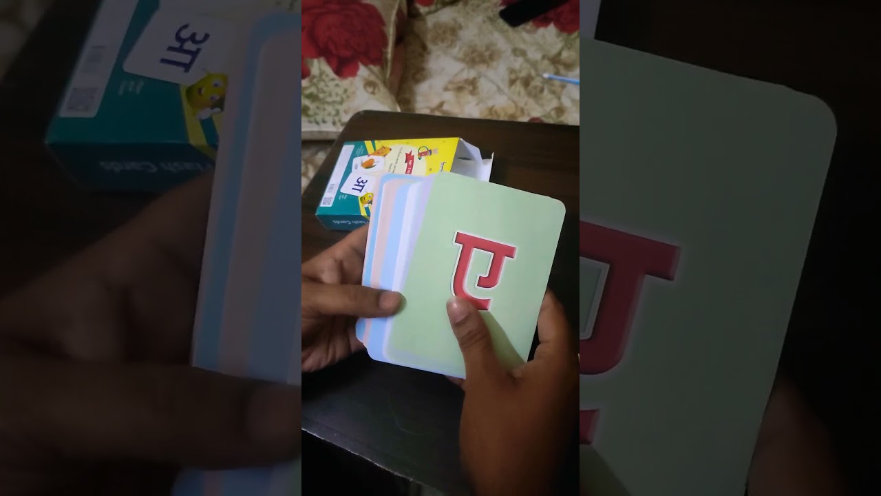 Flash cards Hindi varnmala | हिंदी वर्णमाला for 3-4 years kid, very easy to learn - 56 cards