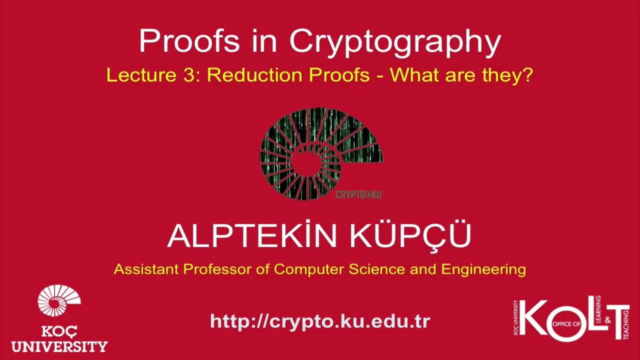 Lecture 3: Reduction Proofs - What are they?