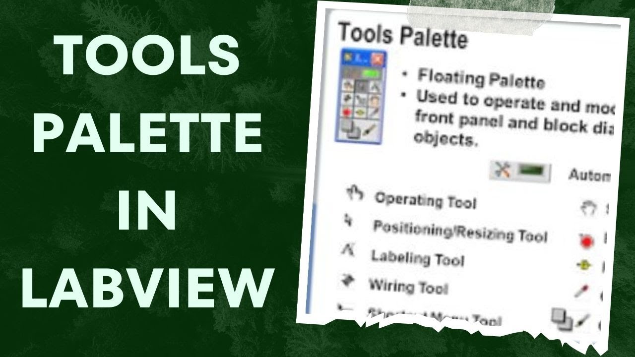 Tools Palette in LabView - Labview Basics