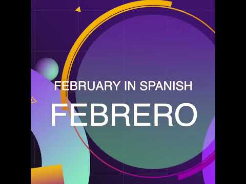 How to say February in Spanish #Shorts