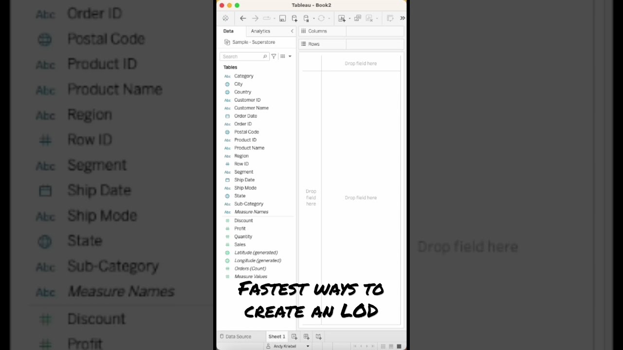 #Tableau - 2 FASTEST Ways to Create a FIXED LOD (Level of Detail Expression)