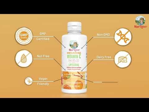 MaryRuth's, Megadose Vitamin C Liposomal, Citrus + Vanilla, 7.6 fl oz ...