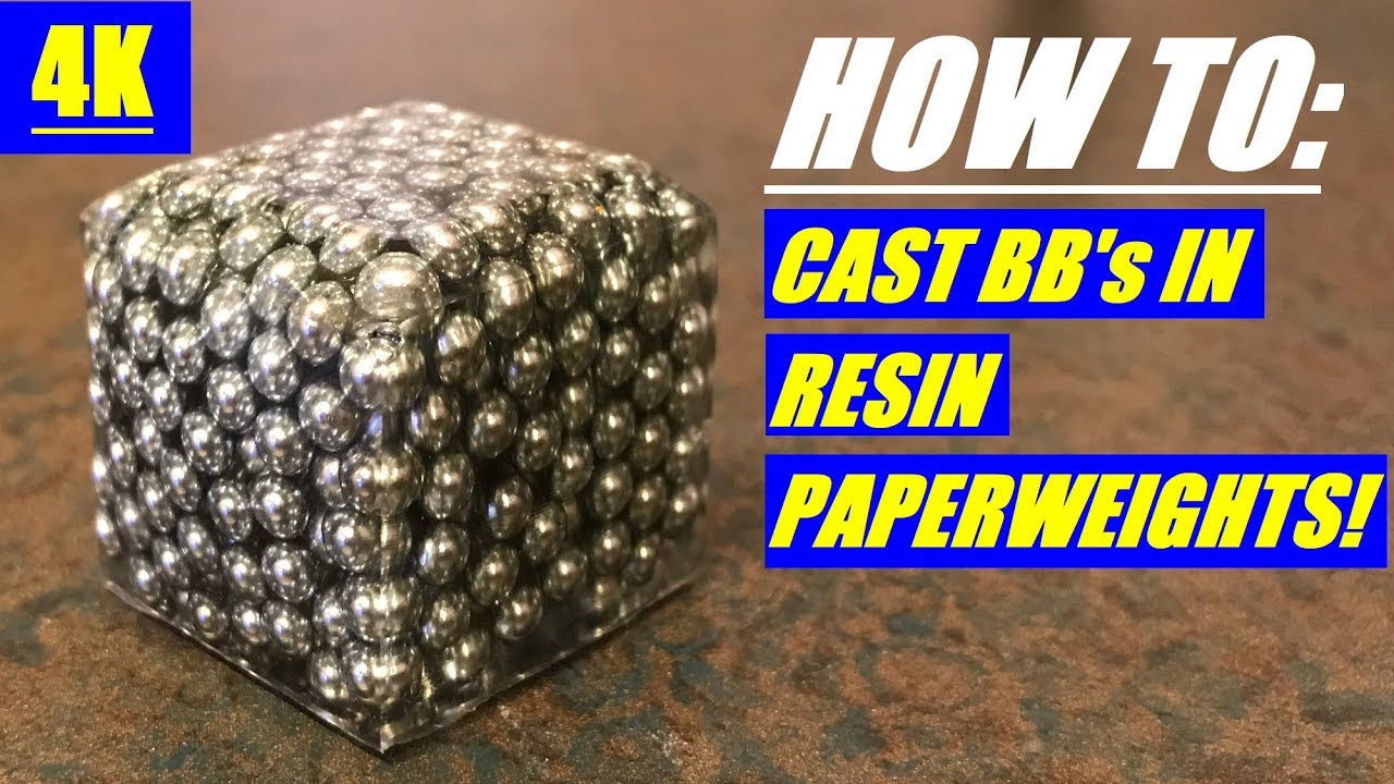 HOW TO Cast BB Bullets In EasyCast Resin Epoxy Paperweights! 4K