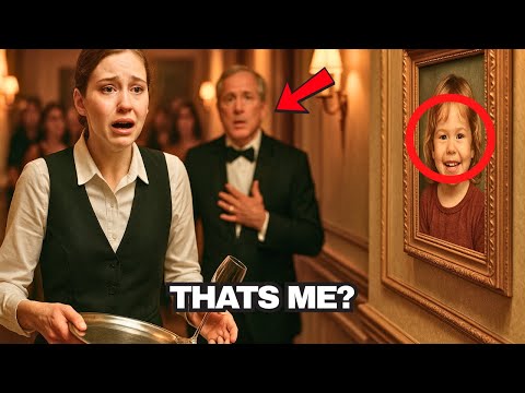At the Millionaire’s Mansion, the Waitress Freezes — Her Childhood Photo Is on the Wall