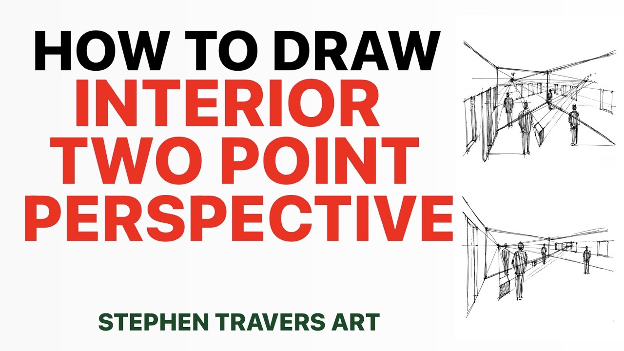 How to Draw Interior Two Point Perspective