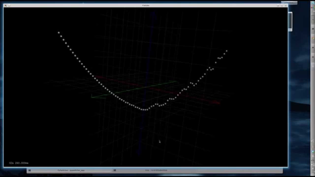 PyParticles vibrating string