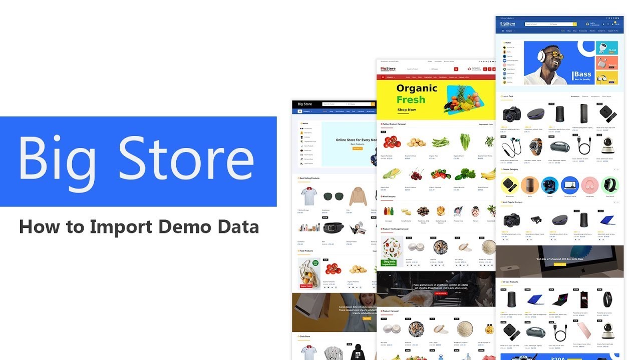How to Import demo in Big Store Free eCommerce WordPress theme