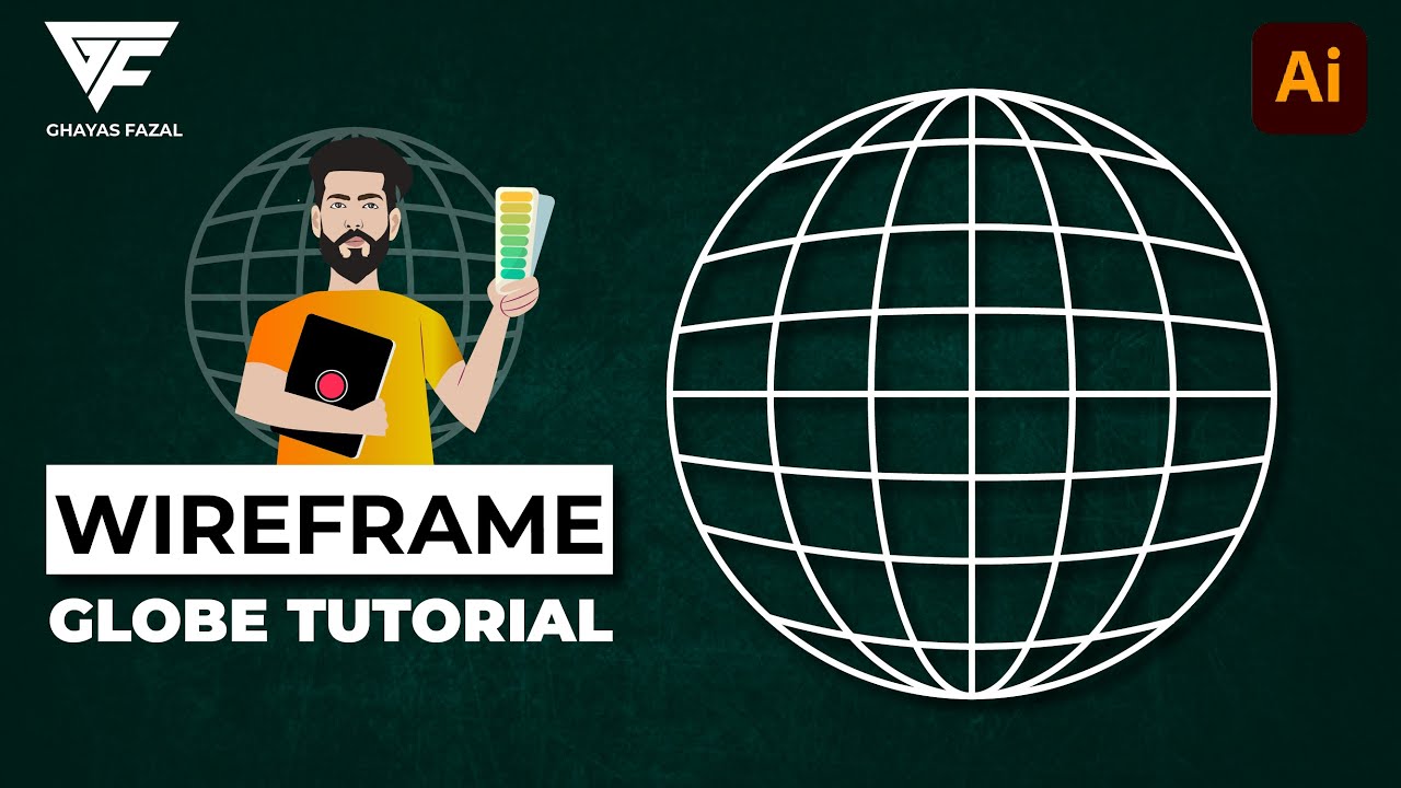 WIREFRAME GLOBE TUTORIAL | HOW TO CREATE WIREFRAME GLOBE IN ILLUSTRATOR