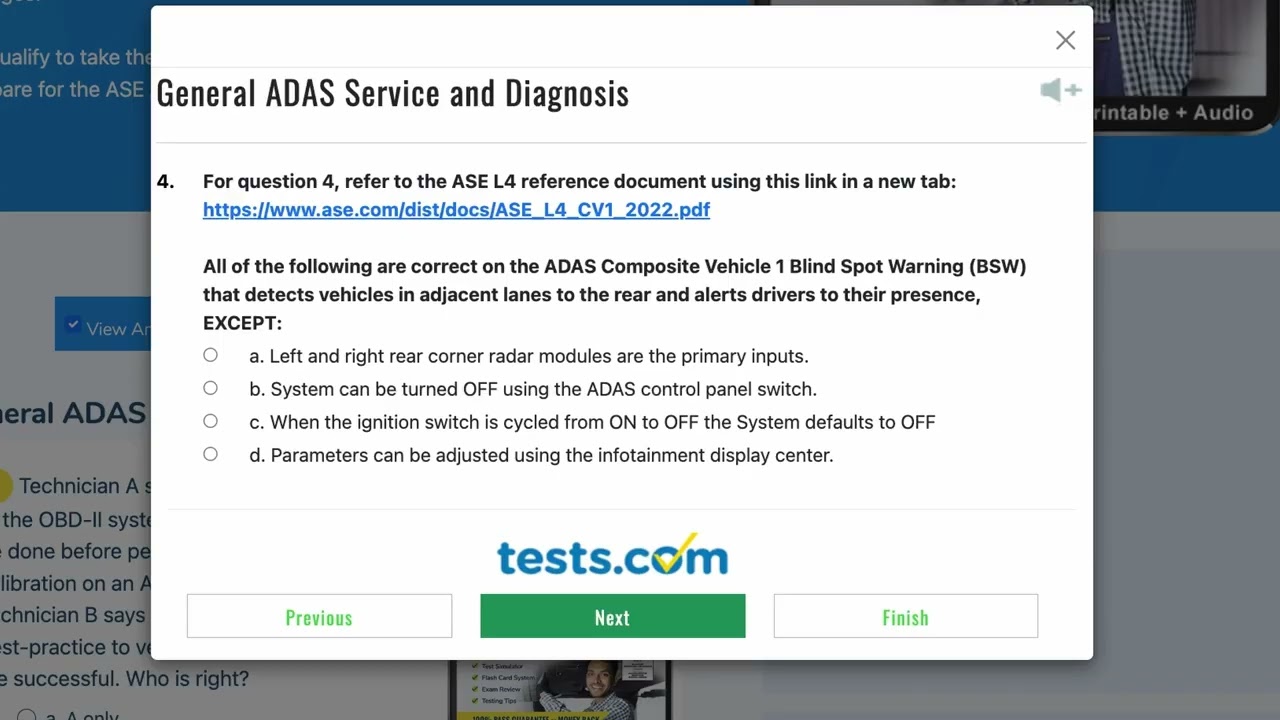ASE L4 Practice Test