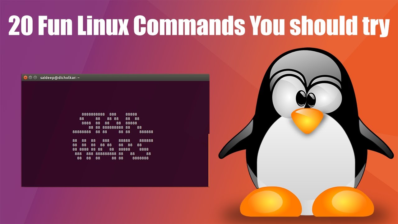 20 Fun Linux 🐧 Commands You should try 💻😎👍