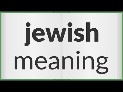 Jewish | meaning of Jewish