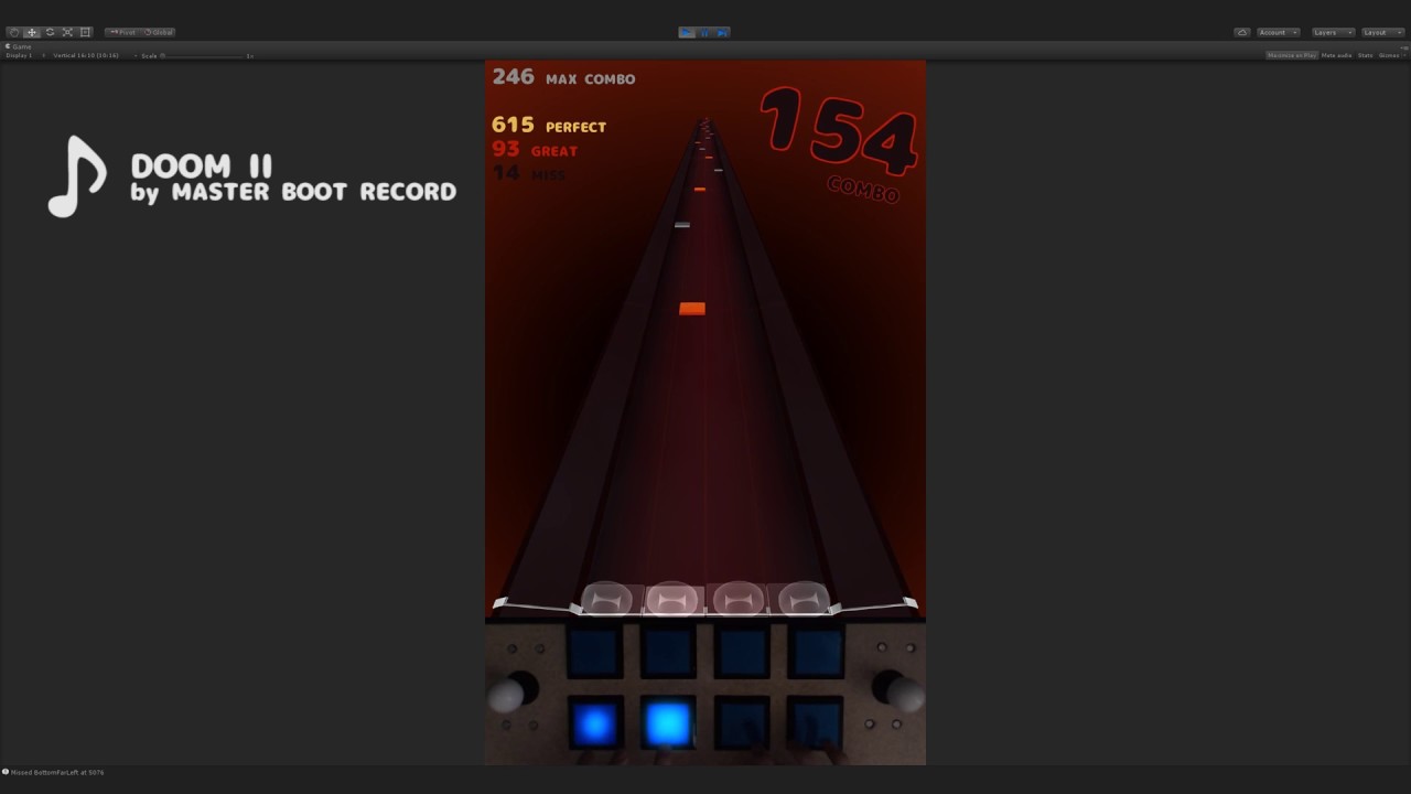 Arcade rhythm game project gameplay