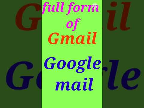 full form of Gmail