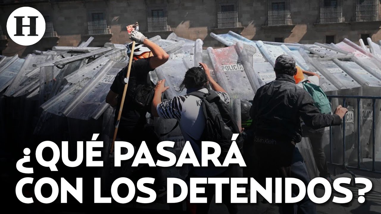 ¡Por robo y lesiones! Vinculan a proceso a tres detenidos de la marcha de la generación Z