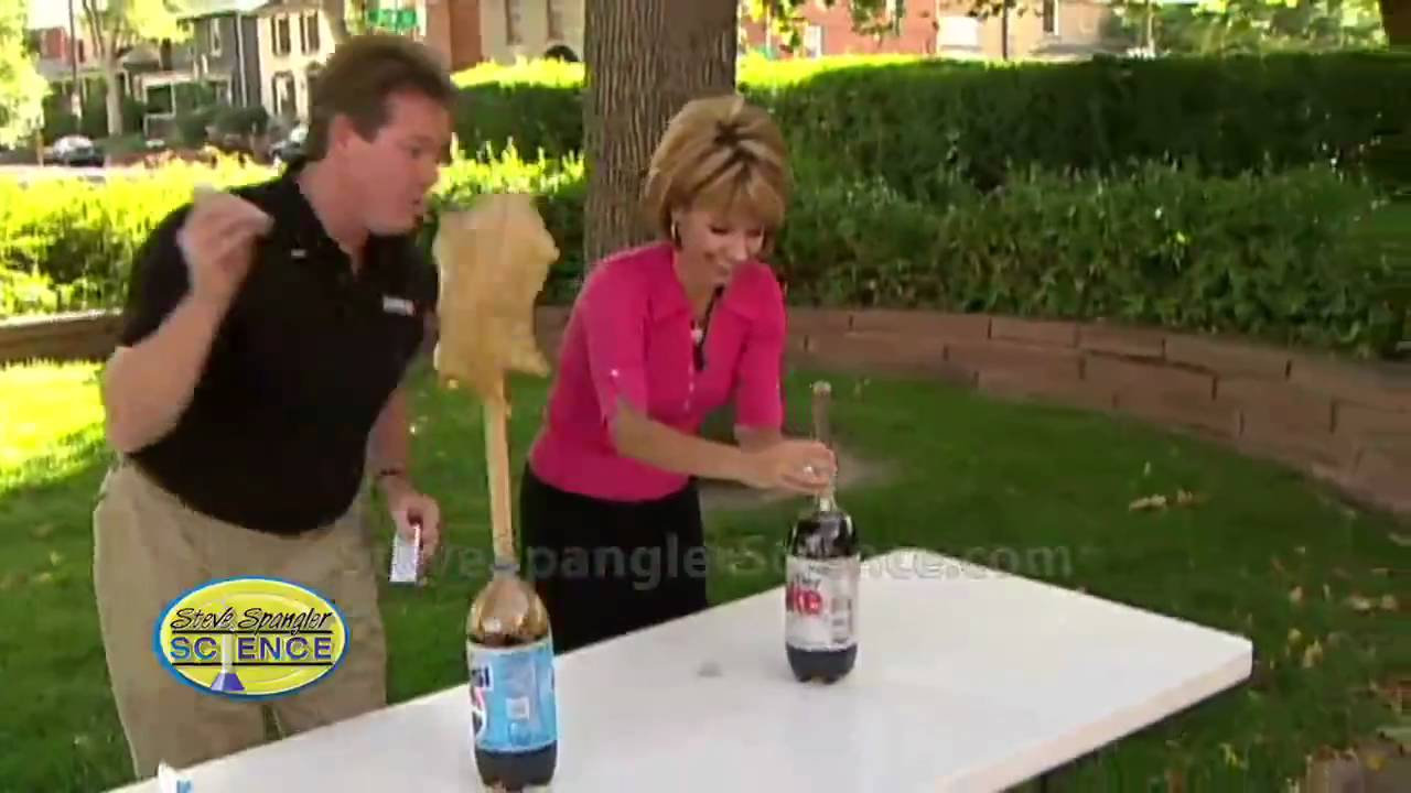 Cool Science Experiment - Original Mentos Diet Coke Geyser