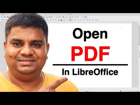 How to Open PDF in LibreOffice Writer