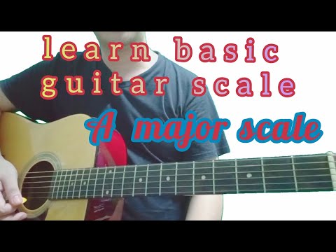 A Major Scale – GUITAR NOTESBOOK