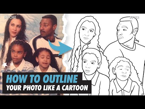 How to OUTLINE in Procreate Tutorial | Clean CARTOON LINE ART Drawing