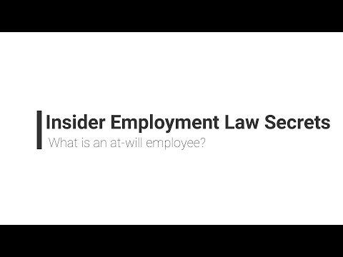What is at will employment