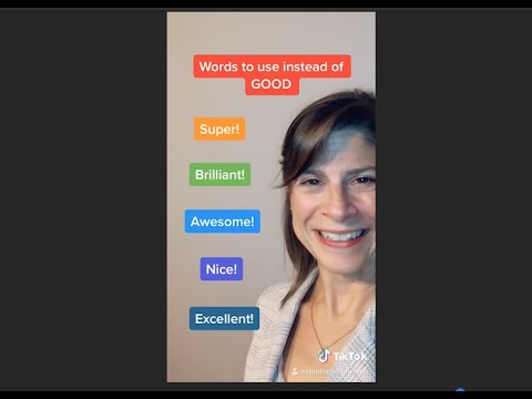 Words to use instead of GOOD