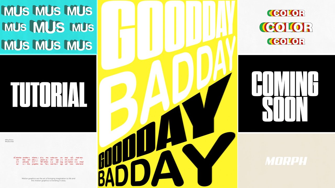 5 Clean Text Animations - After Effects Tutorial Coming Soon