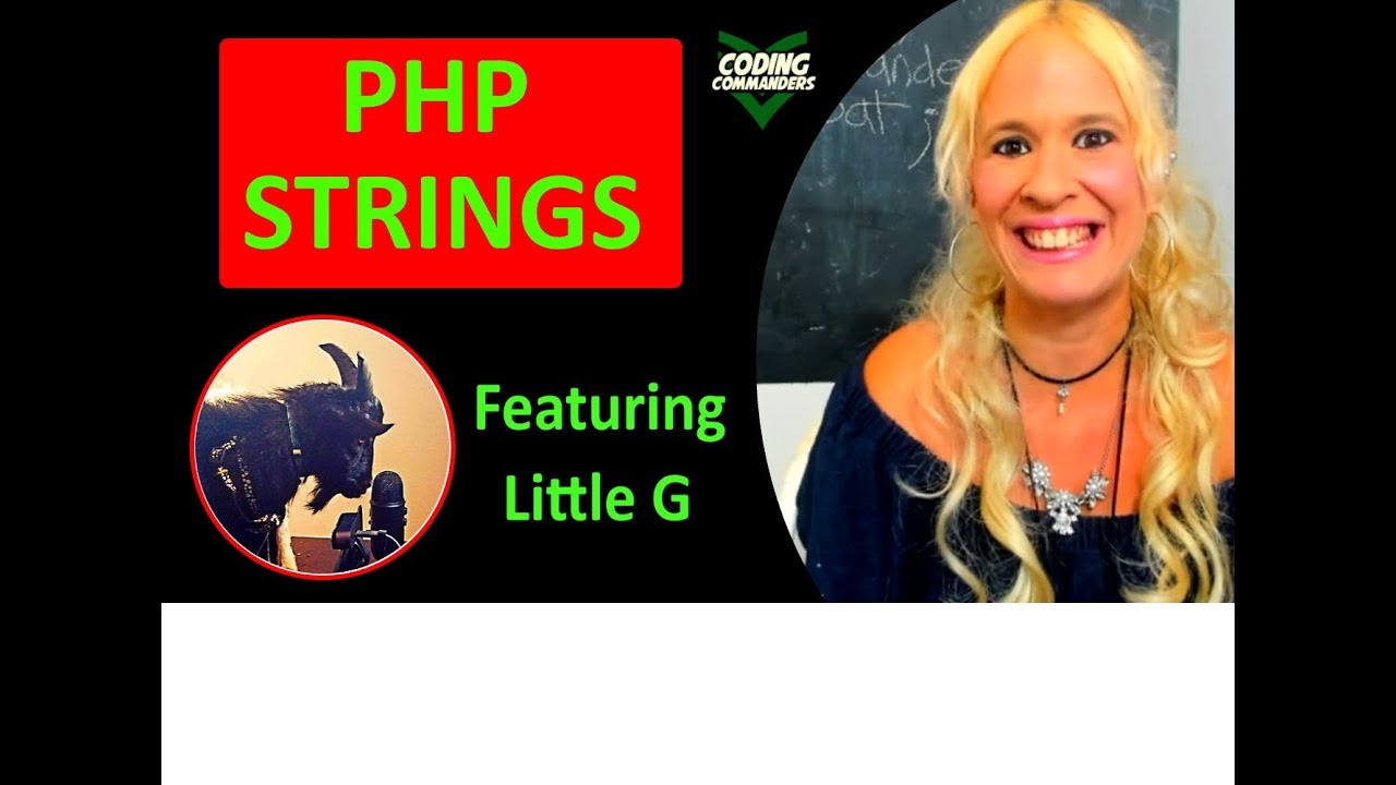 PHP Strings - Beginner's Computer Programming Tutorial