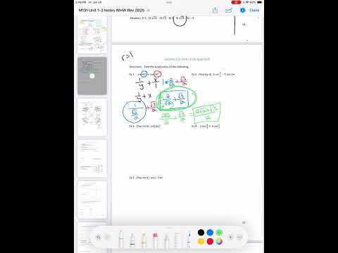 6 Trig Functions Practice with Unit Circle