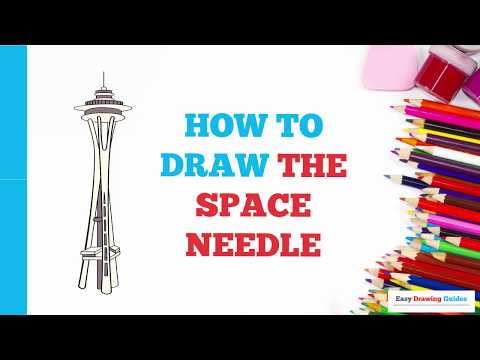 How to Draw the Space Needle Step by Step – I'm Youtuber – Follow my ...