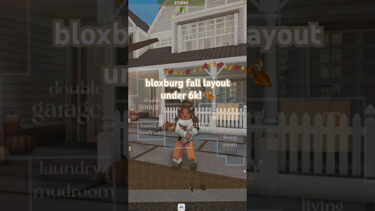 6K 🙀 Bloxburg Fall House Layout 2 Story Bloxburg Fall House #bloxburg #roblox #bloxburghousebuild