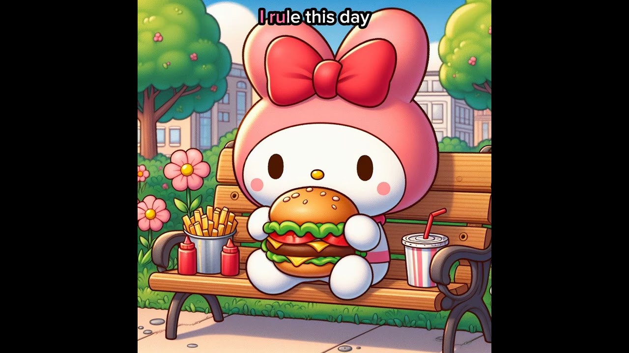 My Melody Sing Whopper (AI Cover) #aicover #whopper #mymelody #burger #kingburger