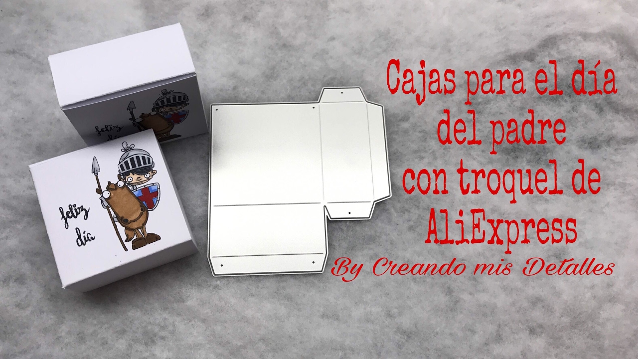 Cajas con troquel de AliExpress para el día del padre