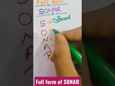 #sonar #fullform #shorts