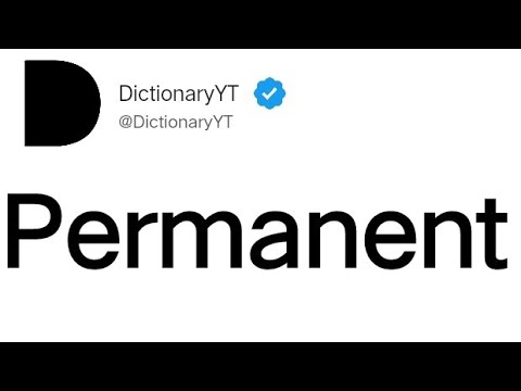 Permanent Meaning in English